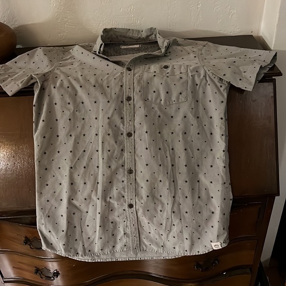 Free Planet | Shirts | Free Planets Stars Print Button Down Shirt ...